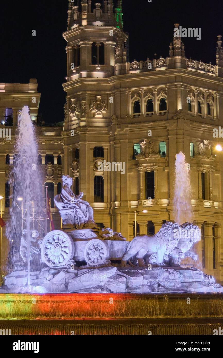 Cibeles fountain in madrid showcases hi-res stock photography and ...