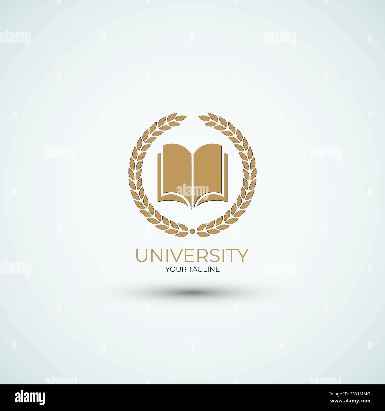Campus icon collage logo and university education logo template design ...
