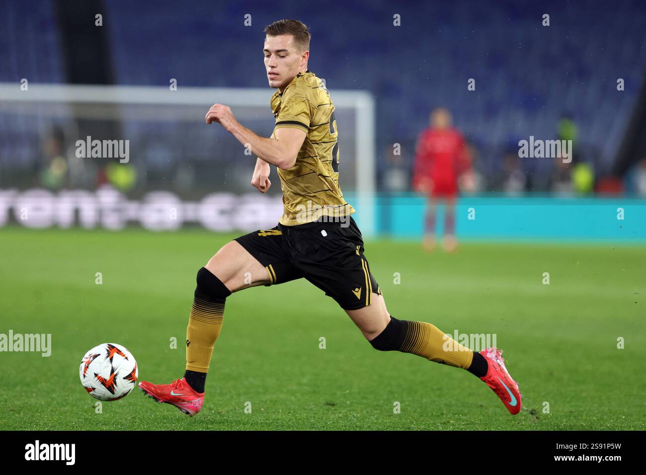 Luka Sucic of Real Sociedad seen in action during the UEFA Europa ...