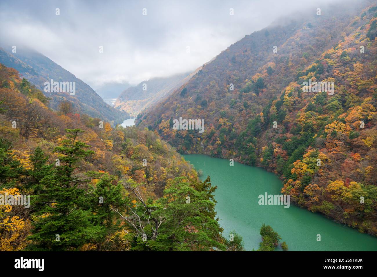Autumn in the Japanese Alps with Blue Lakes, Near Matsumoto, Japan ...