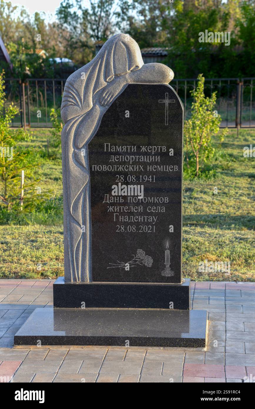 GNADENTAU, RUSSIA - MAY 04, 2025: Memorial to the victims of the ...