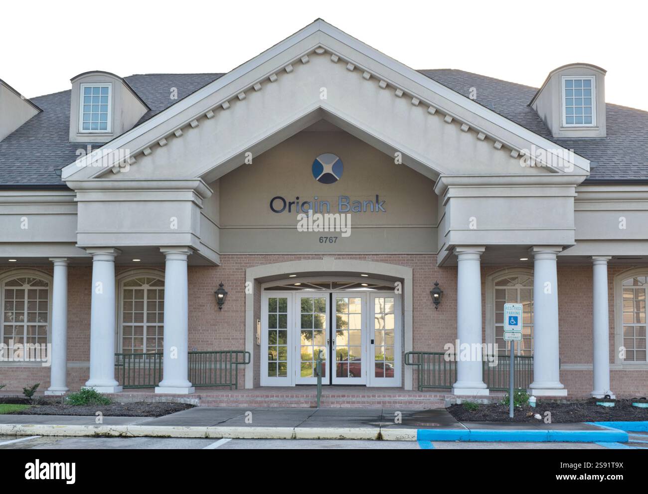 Houston, Texas USA 06-23-2024: Origin Bank financial building business ...
