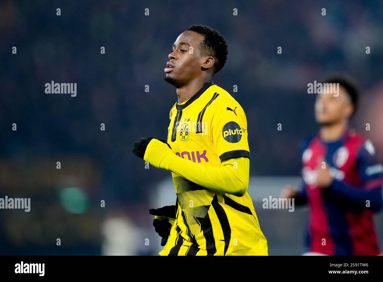 Jamie Jermaine Bynoe Gittens of Borussia Dortmund looks on during the ...
