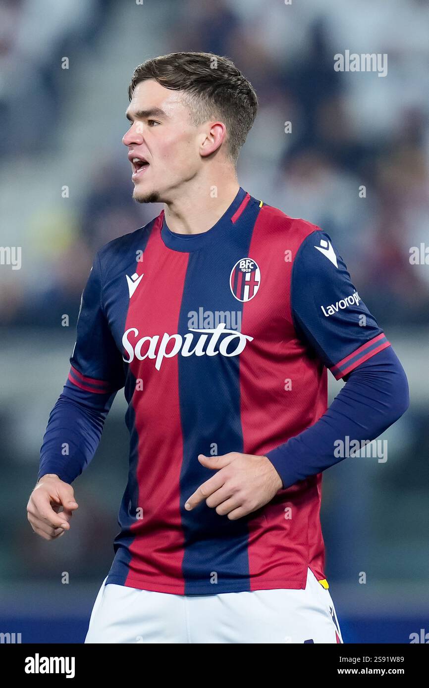 Thijs Dallinga of Bologna FC looks on during the UEFA Champions League ...