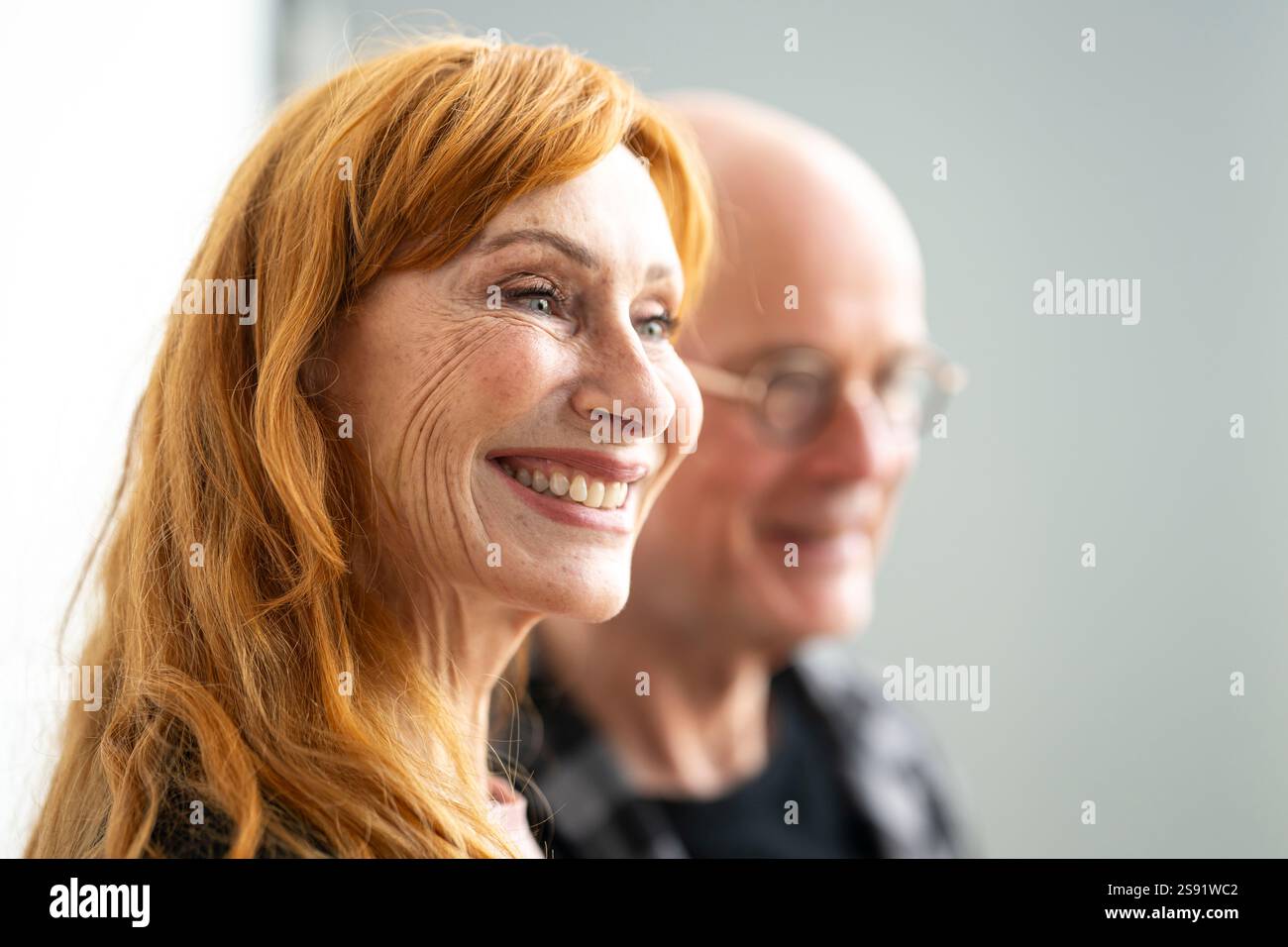 24 January 2025, Bavaria, Munich: Actress Andrea Sawatzki and actor ...