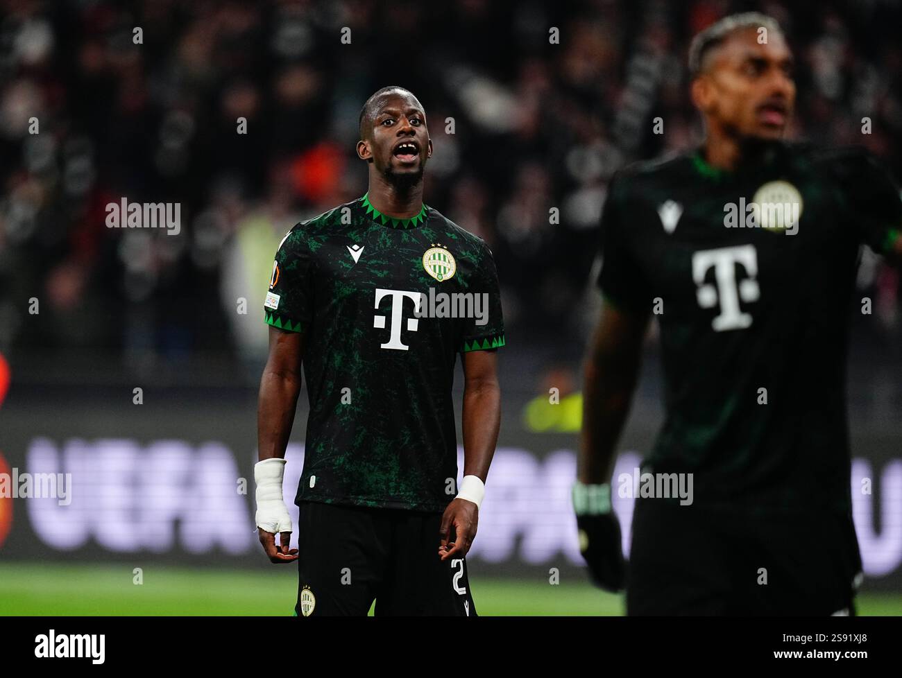 January 23 2025: Ibrahim Cisse (Ferencvaarosi TC) controls the ball ...