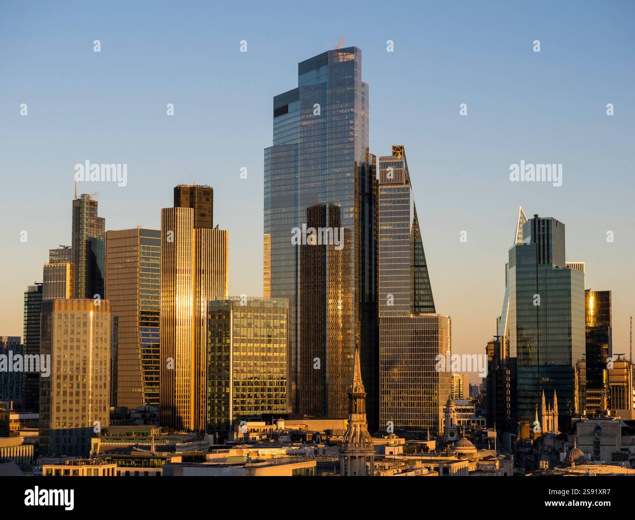 Skyscrapers, The City of London at Sunset, The Square Mile ,London ...