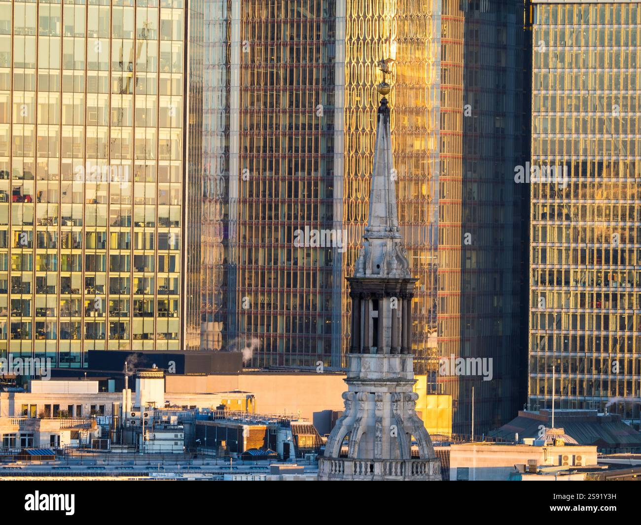 Skyscrapers, The City of London at Sunset, The Square Mile ,London ...