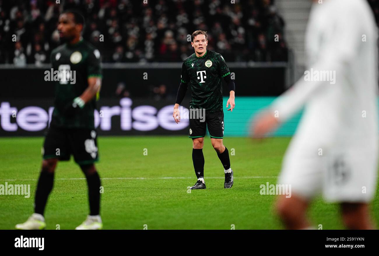 January 23 2025: Stefan Gartenmann (Ferencvaarosi TC) looks on during a ...