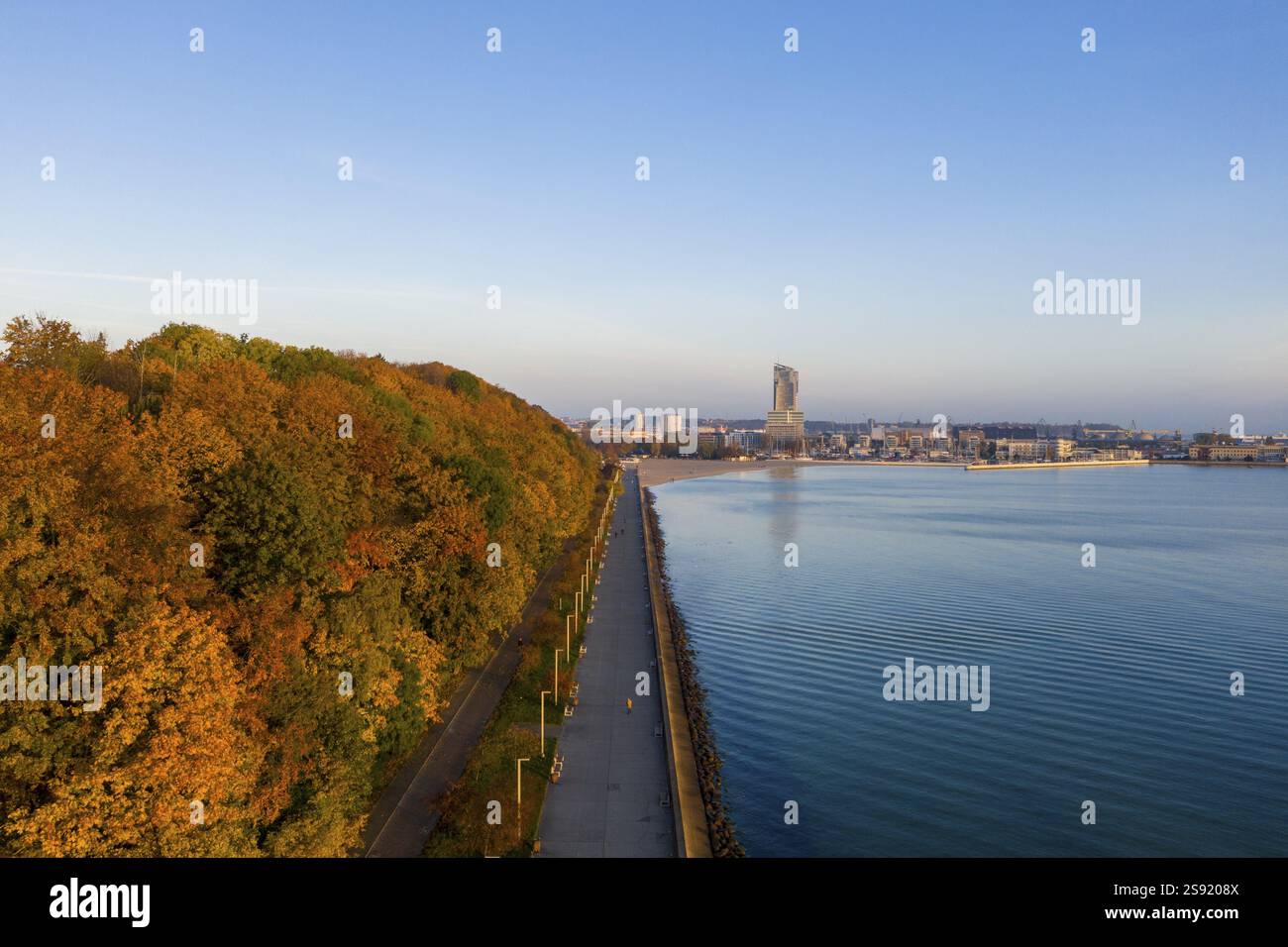 Drone flight over city called hi-res stock photography and images - Alamy