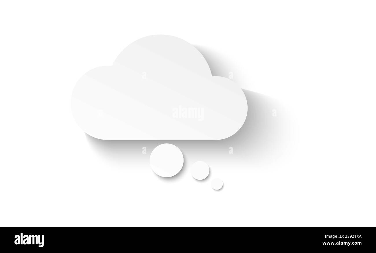 Think paper style bubble. Infographic design. Dialog message clouds ...