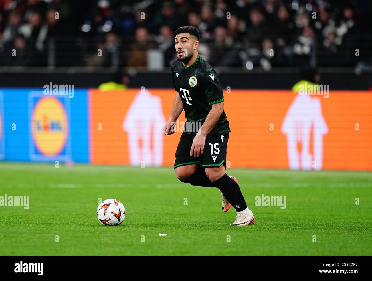 January 23 2025: Mohammed Abu Fani (Ferencvaarosi TC) // during a UEFA ...
