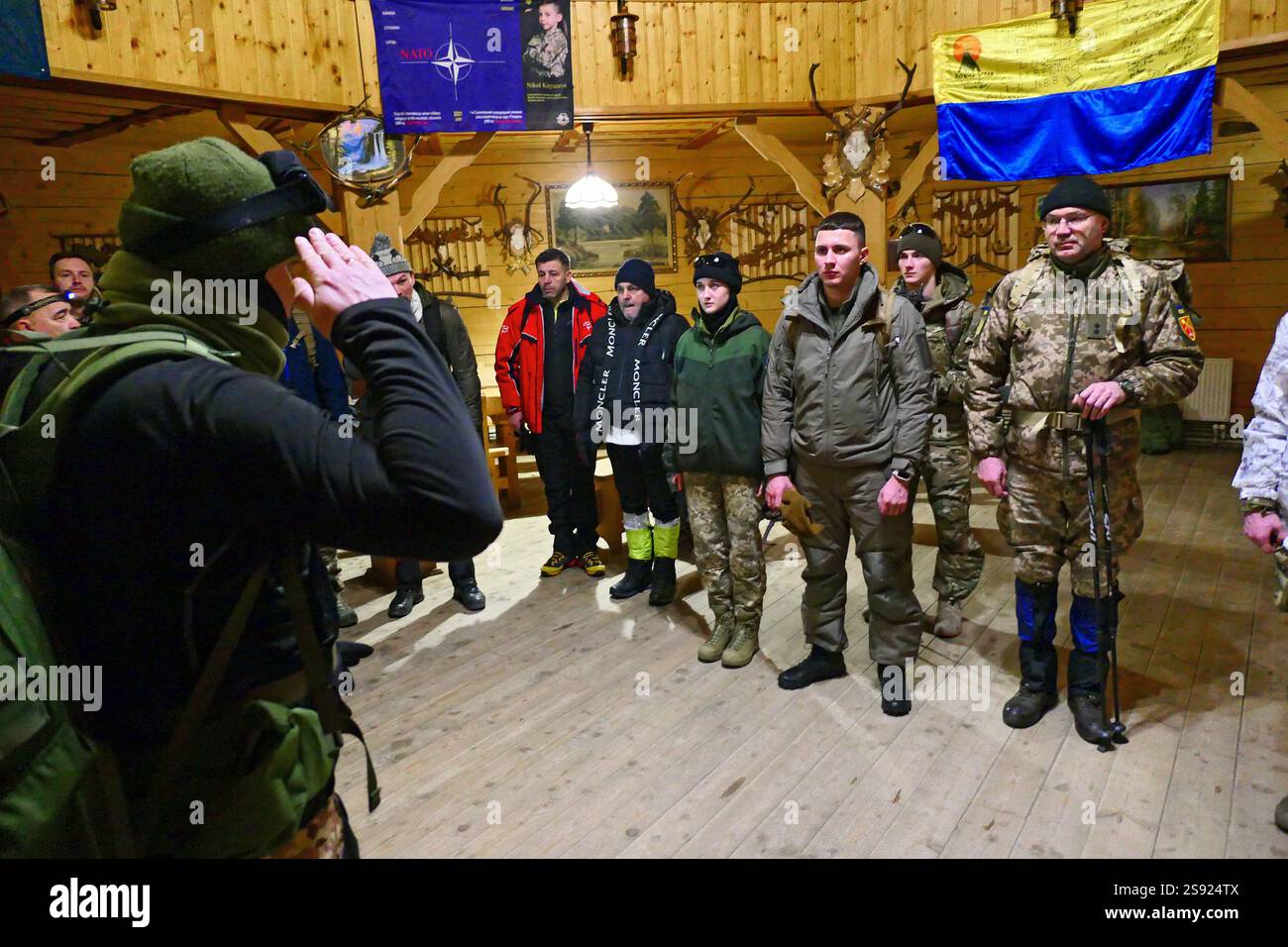 ZAKARPATTIA REGION, UKRAINE - JANUARY 21, 2025 - Representatives of the ...