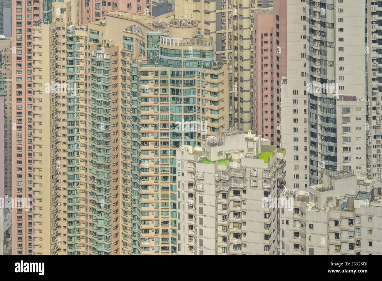 Residential buildings, high-rise buildings, Hong Kong Island, Hong Kong ...