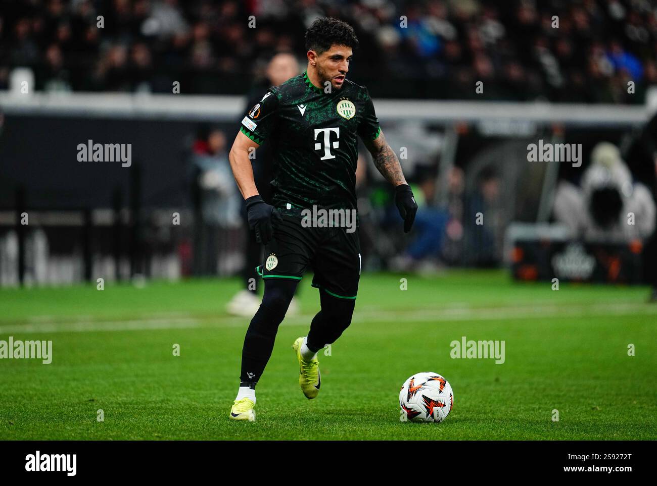January 23 2025: Kady Borges (Ferencvaarosi TC) controls the ball ...