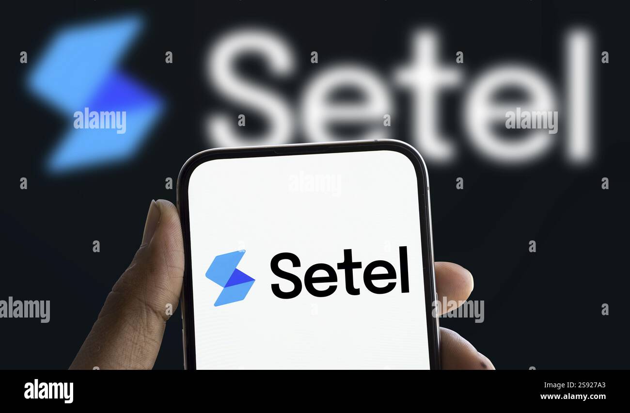 Dhaka, Bangladesh- 21 Jan 2025: Setel logo is displayed on smartphone ...