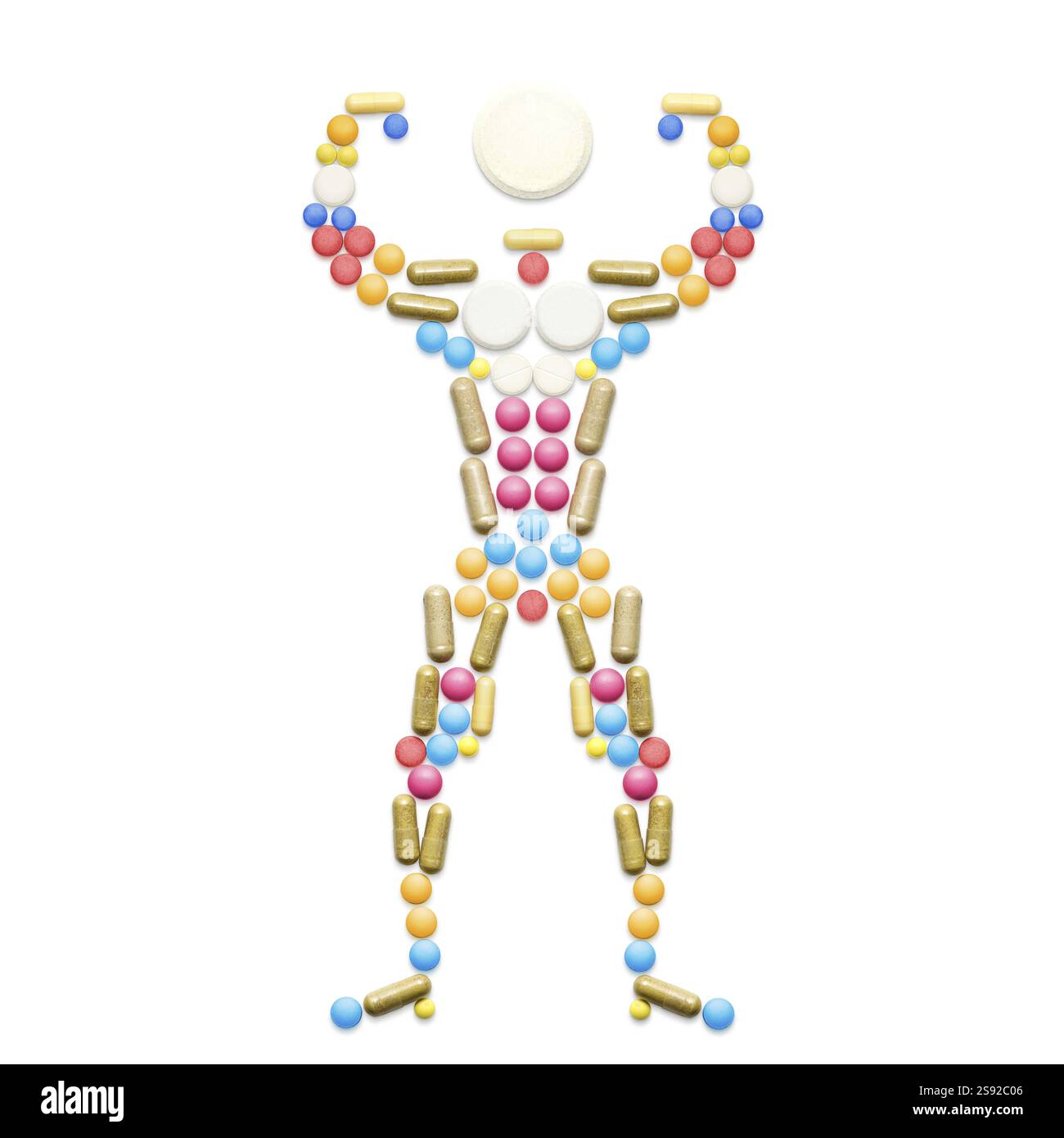 Doping agents and steroid hormones in the form of a posing muscular ...