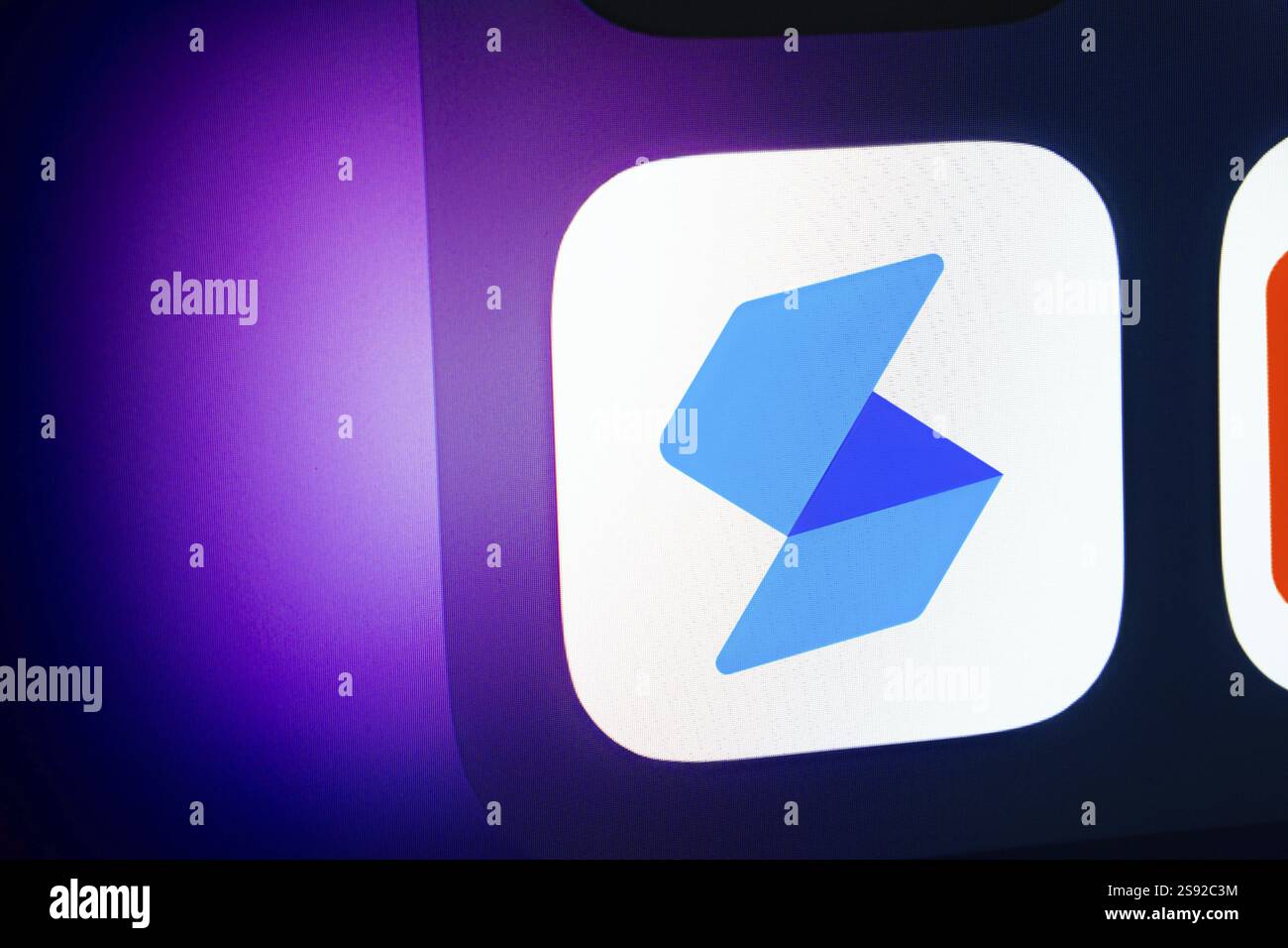 Dhaka, Bangladesh- 21 Jan 2025: A close up of an iPhone screen ...