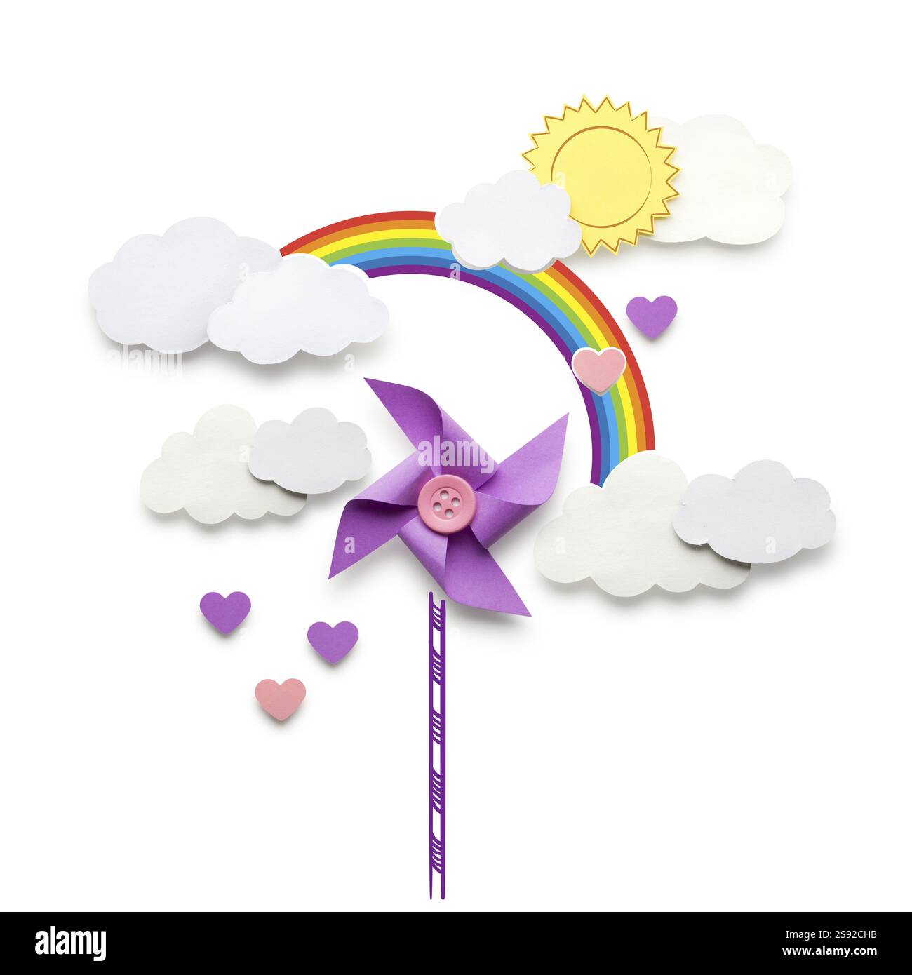 Sky clouds bright colors Cut Out Stock Images & Pictures - Alamy