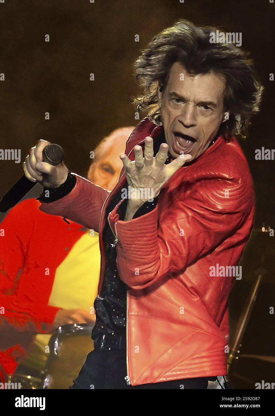 Die Rolling Stones (Mick Jagger) No Filter Tour Stock Photo - Alamy