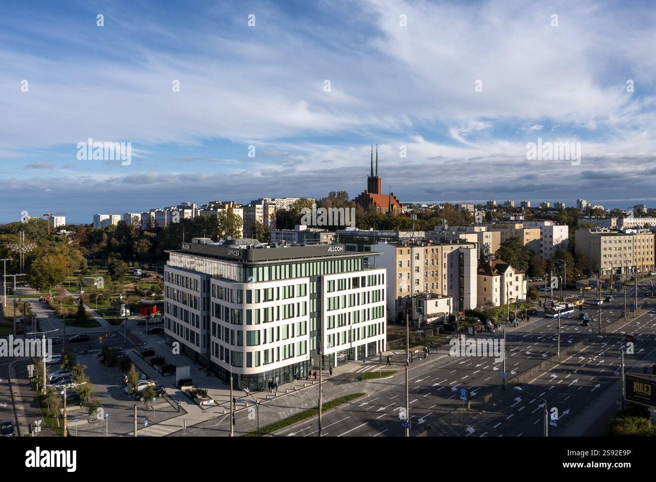 Downtown Gdynia, contemporary, modern architecture, office building ...