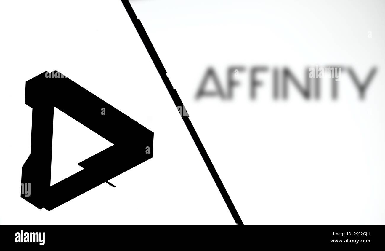 Dhaka, Bangladesh- 20 Jan 2025: Affinity logo is displayed on ...