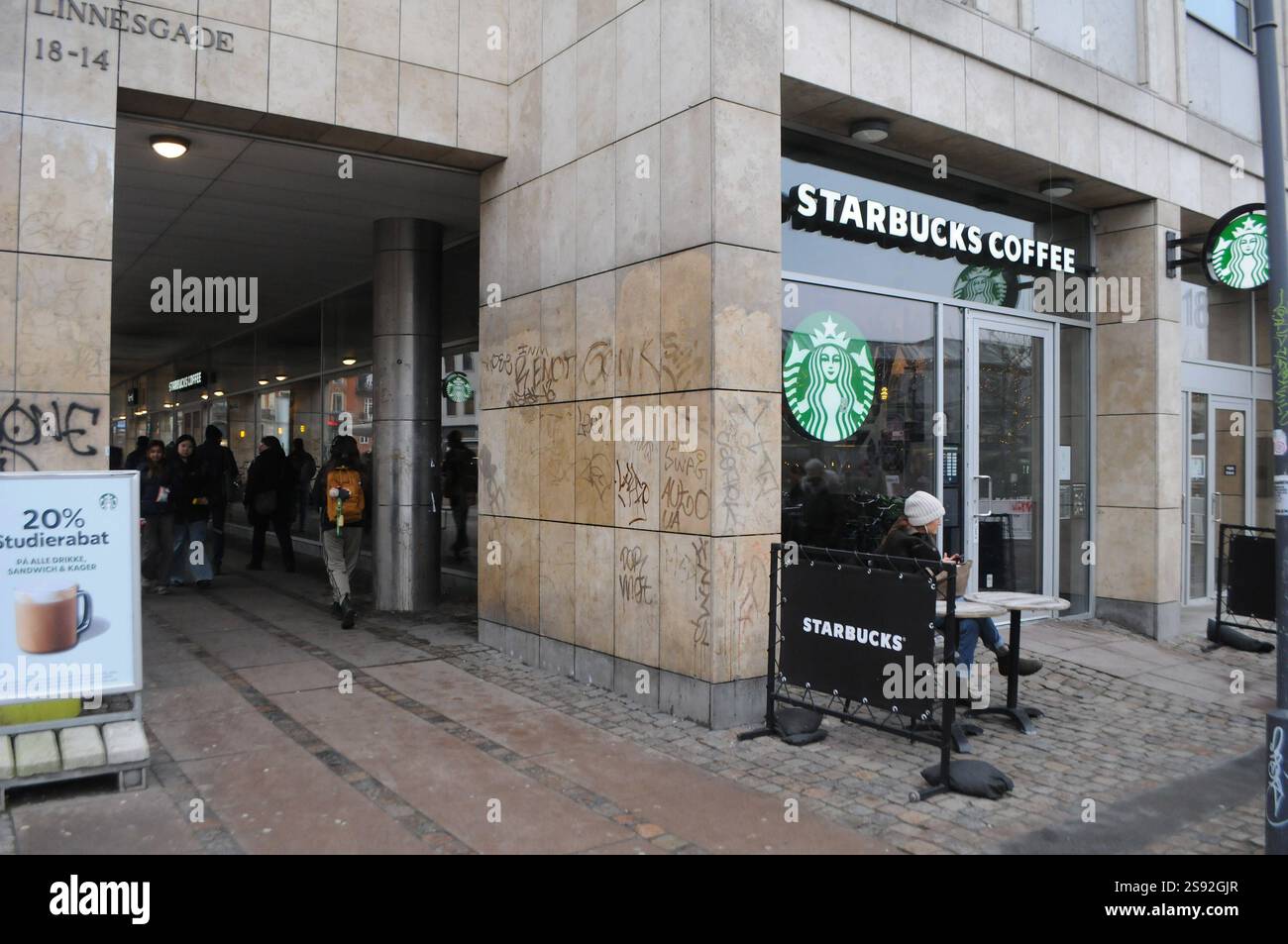 Copenhagen/Denmark /24 JANUARY 2025/ Seattle chain star bucks coffee ...