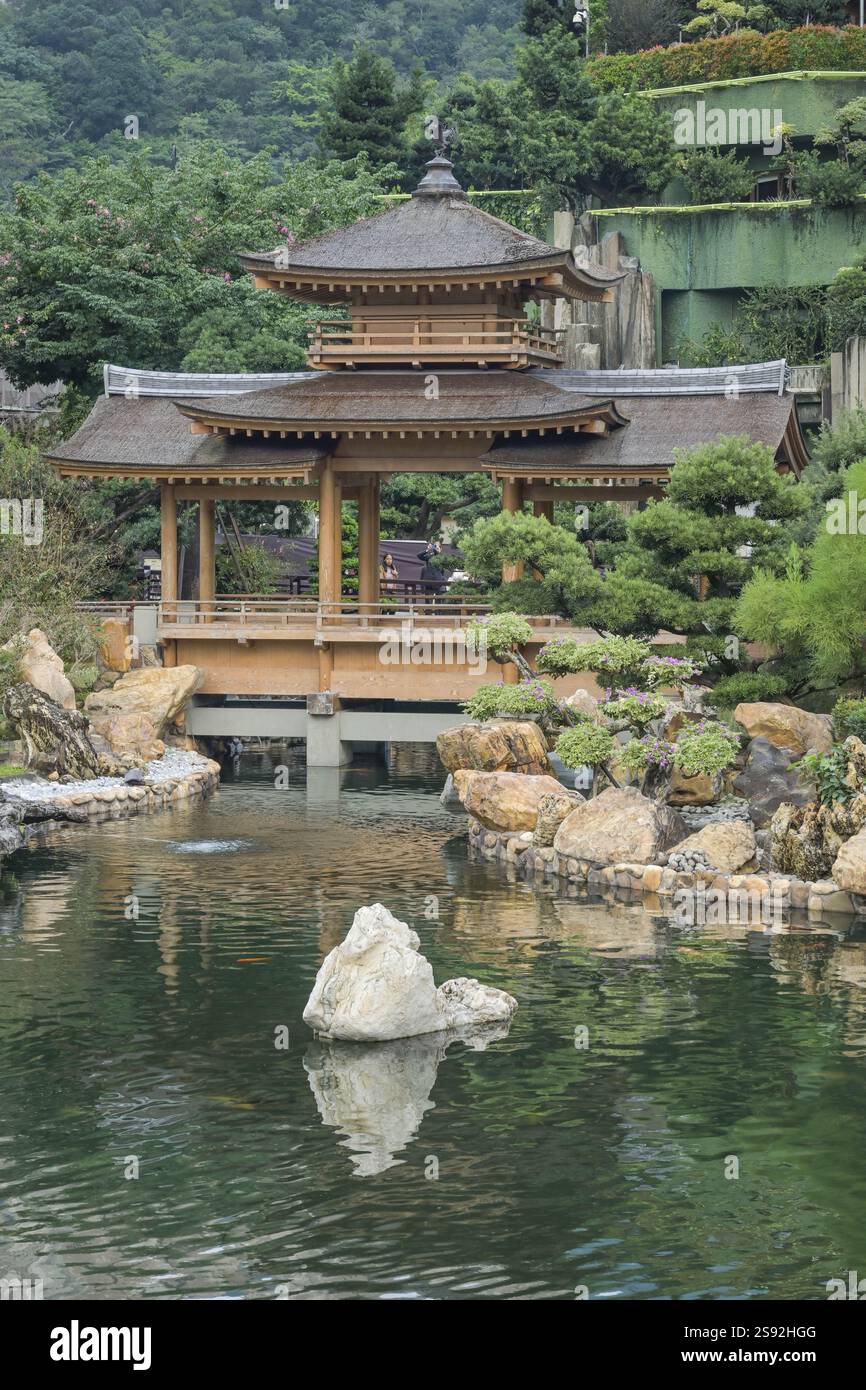 Pavilion at the Blue Pond, Nan Lian Garden, Chi Lin Nunnery, Sheung ...