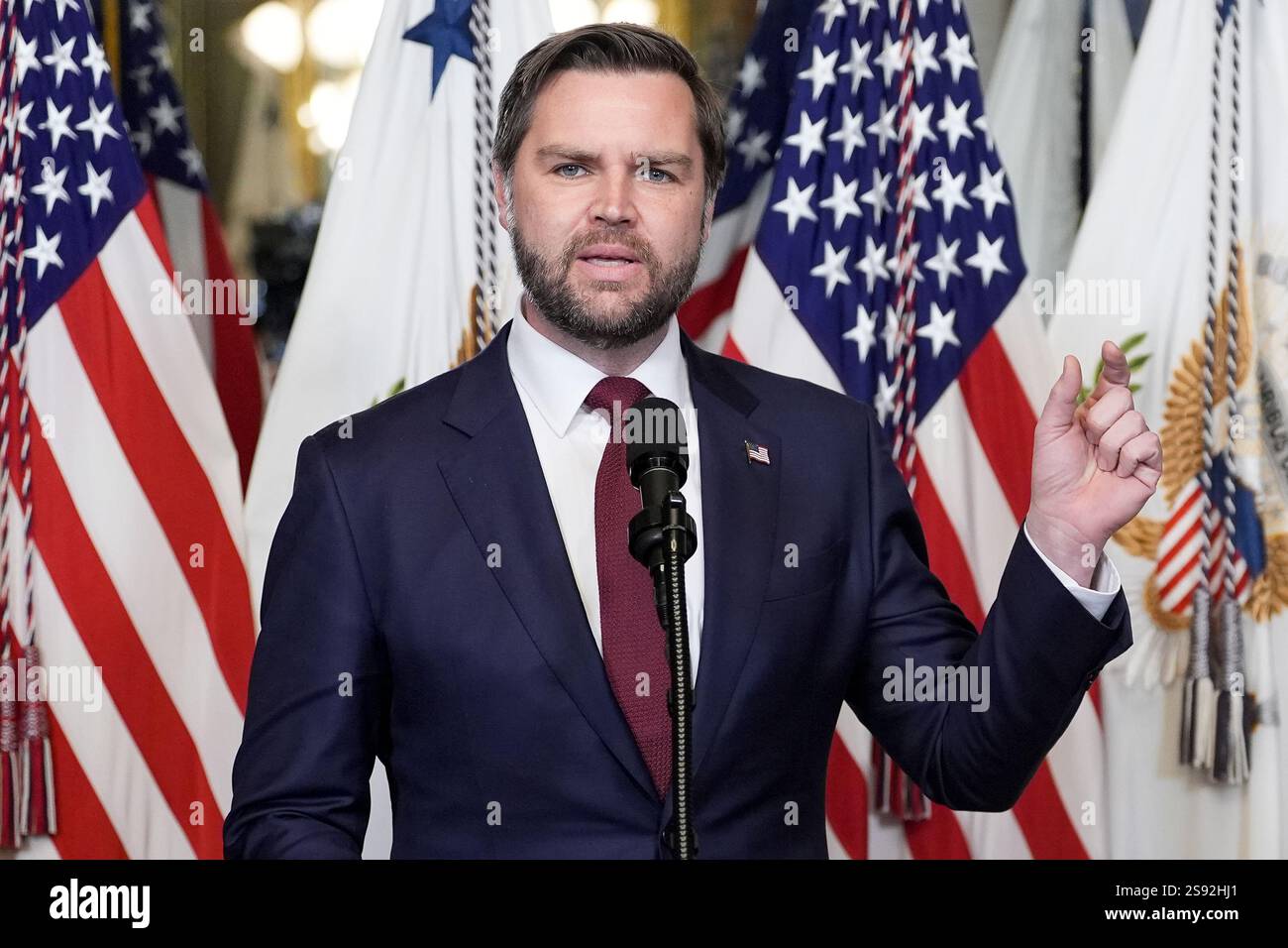 Vice President JD Vance speaks prior swearing in Former Director of ...