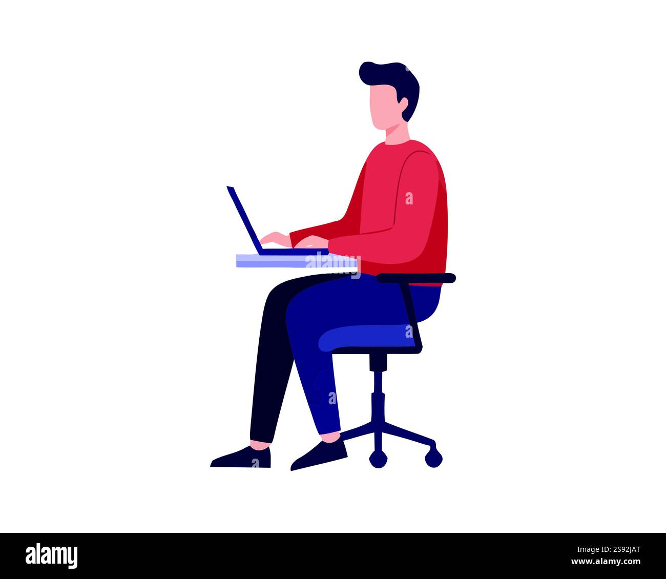 Tech savvy workplace Stock Vector Images - Alamy