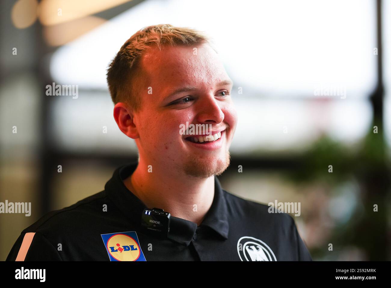 Justus Fischer (Deutschland, #54) DEN, Pressekonferenz Deutschland ...