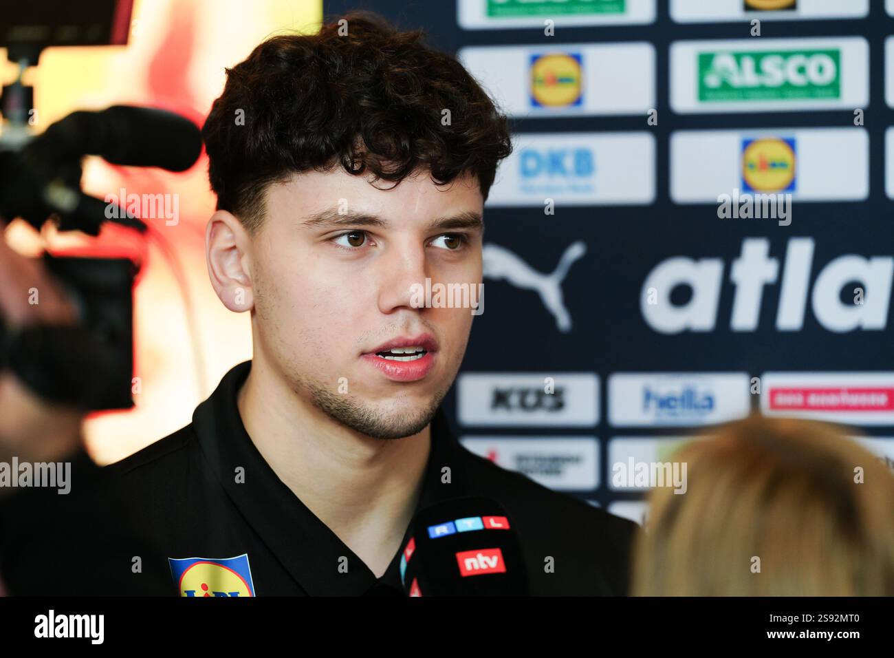 Marko Grgic (Deutschland, #71) DEN, Pressekonferenz Deutschland ...