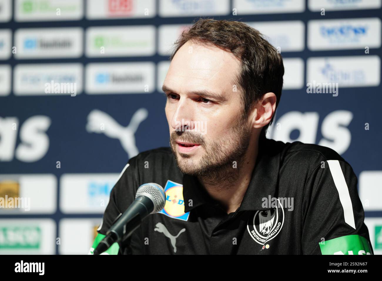 Benjamin Chatton (Deutschland, Manager) DEN, Pressekonferenz ...