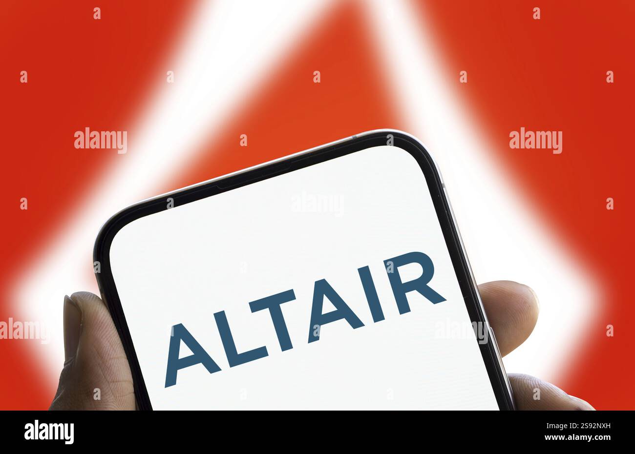 Dhaka, Bangladesh- 19 Jan 2025: altair logo is displayed on smartphone ...