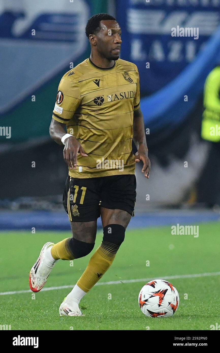 Sheraldo Becker of Real Sociedad during the Europa League qualifying ...