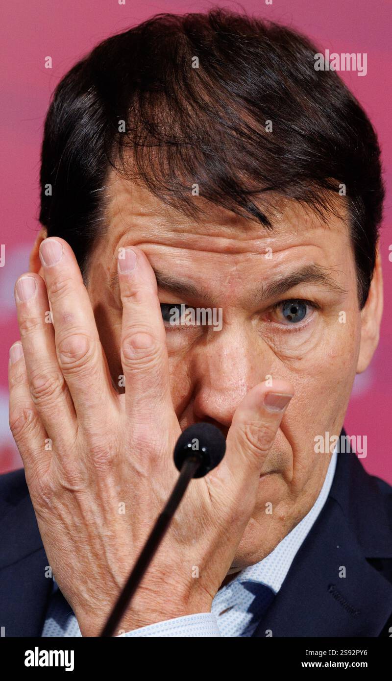Tubize. Belgium, 24/01/2025, Belgium's new head coach Rudi Garcia ...