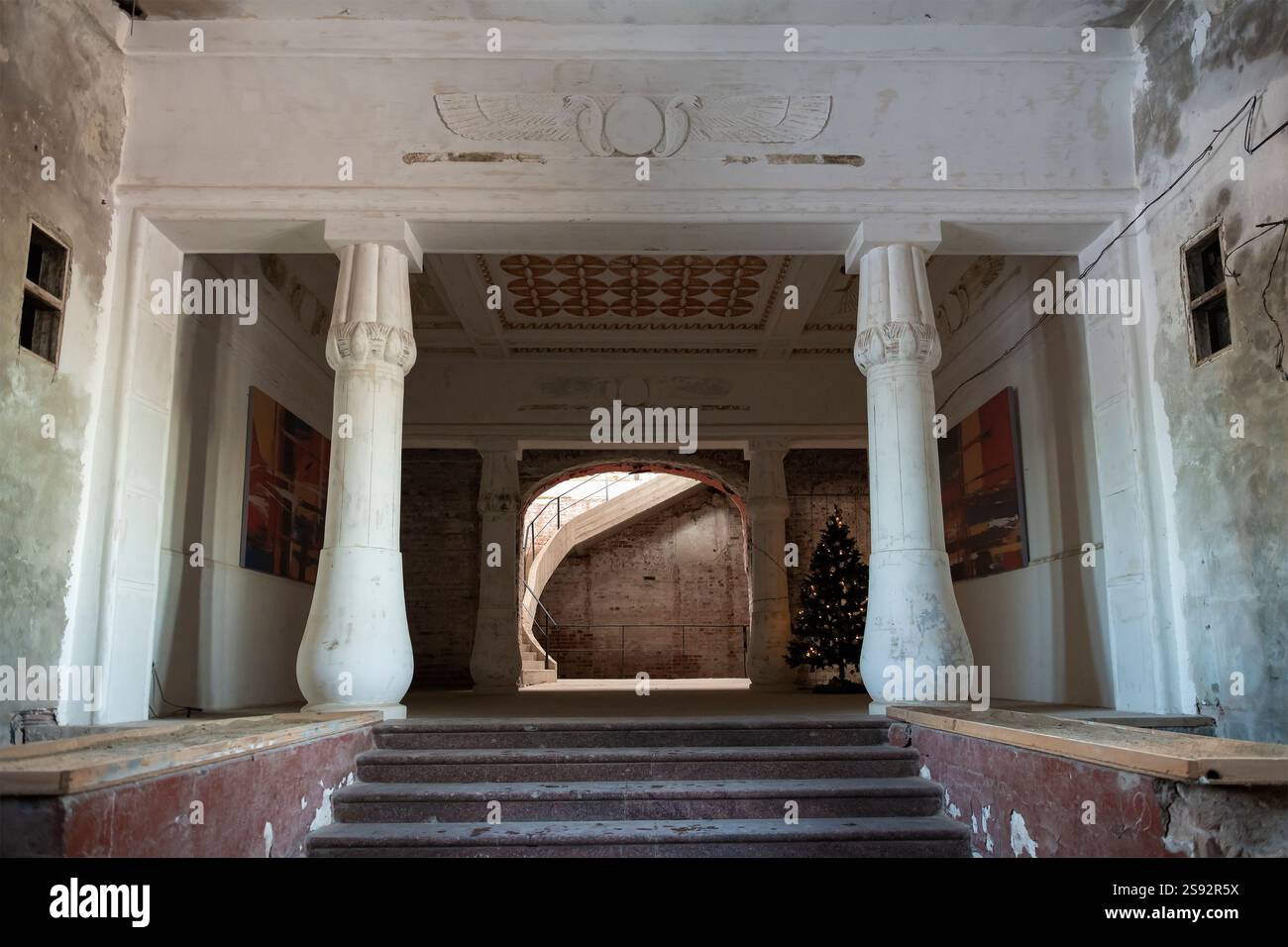 KRASNIY PROFINTERN, RUSSIA - JANUARY 06, 2025: The lobby of the ancient ...