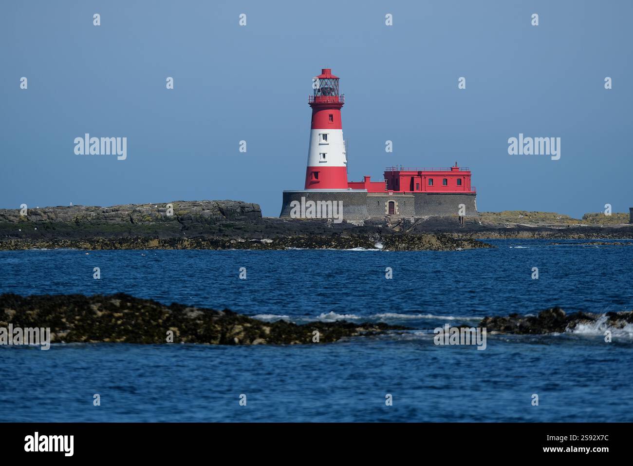 Longstone Lighthouse is an active 19th century lighthouse on Longstone ...