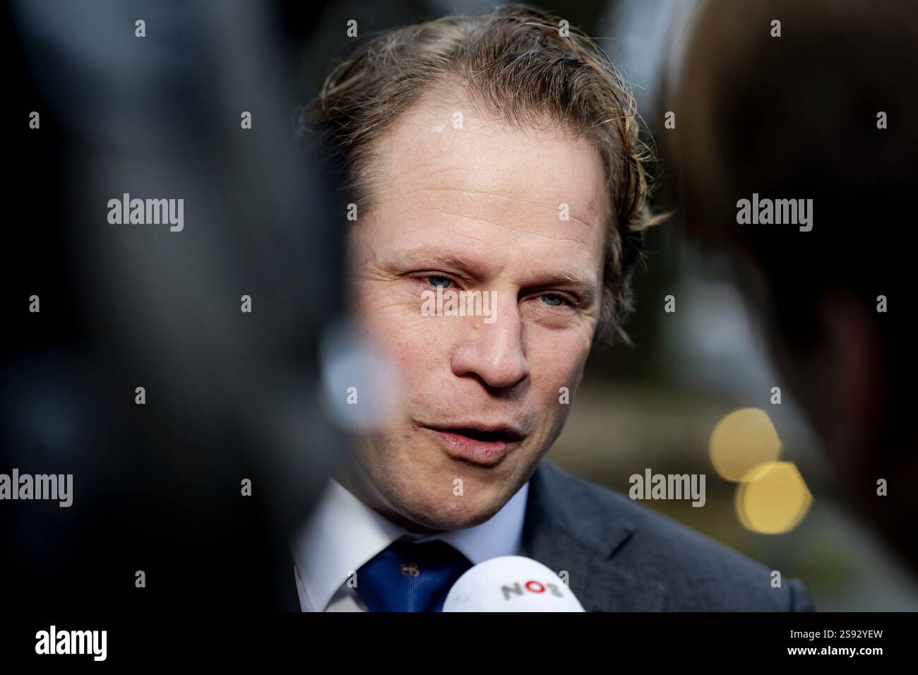 THE HAGUE - 24/01/2025, Defense Secretary Gijs Tuinman after the ...
