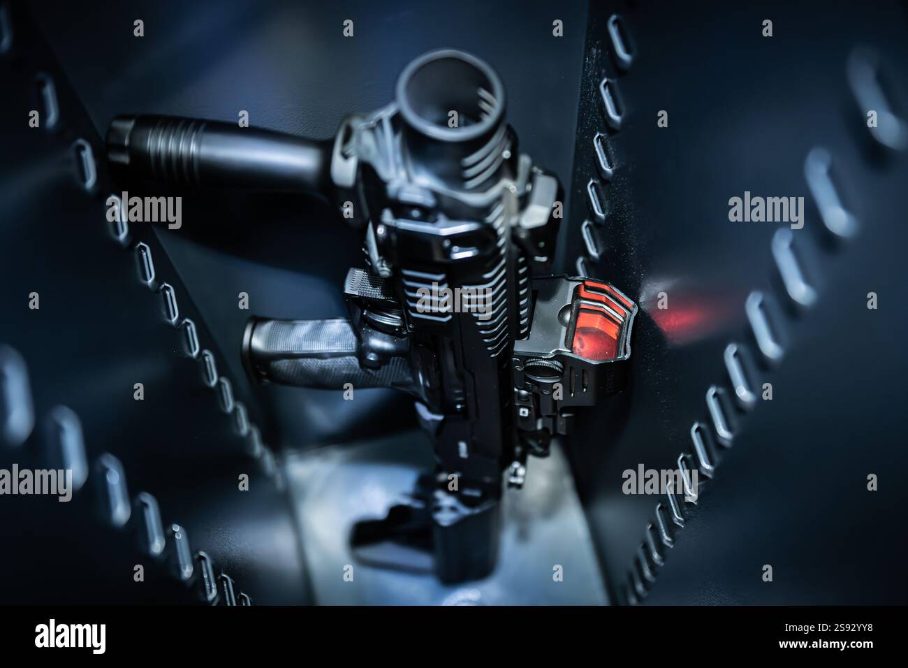 SYMBOL - 24 January 2025, Baden-Württemberg, Rottweil: A semi-automatic ...