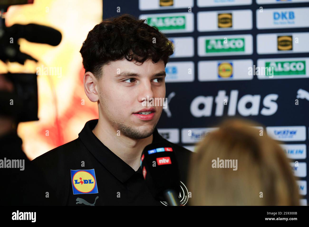 Marko Grgic (Deutschland, #71) DEN, Pressekonferenz Deutschland ...