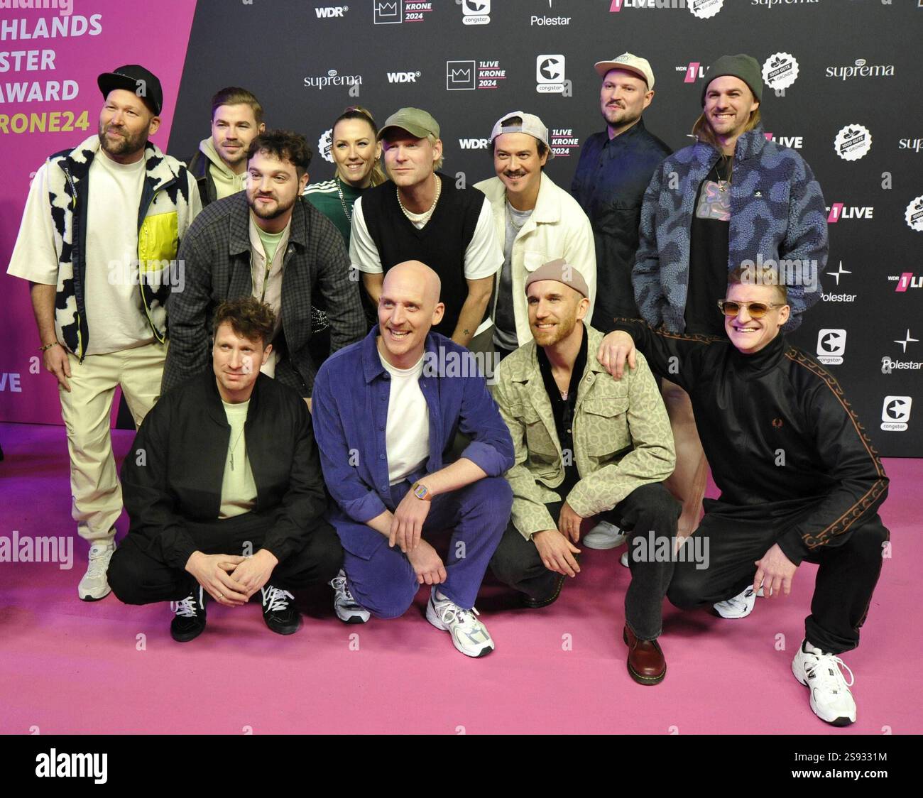 Querbeat Pop-Band 12/24 thg Querbeat auf dem Roten Teppich zur ...