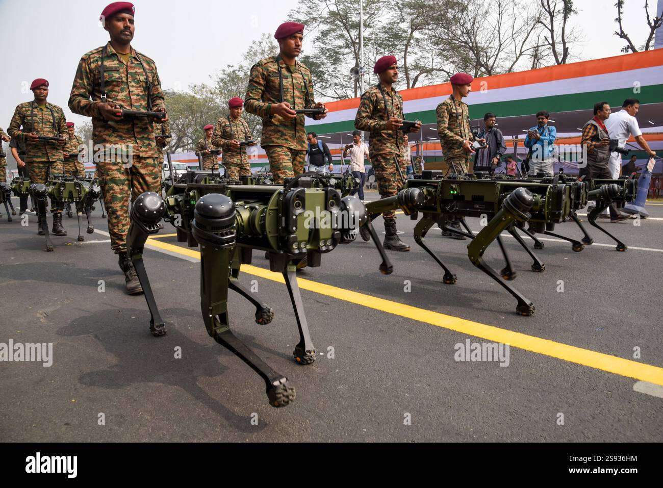 Indian Army showcases Robotic Mules ahead of the Final dress rehearsal ...