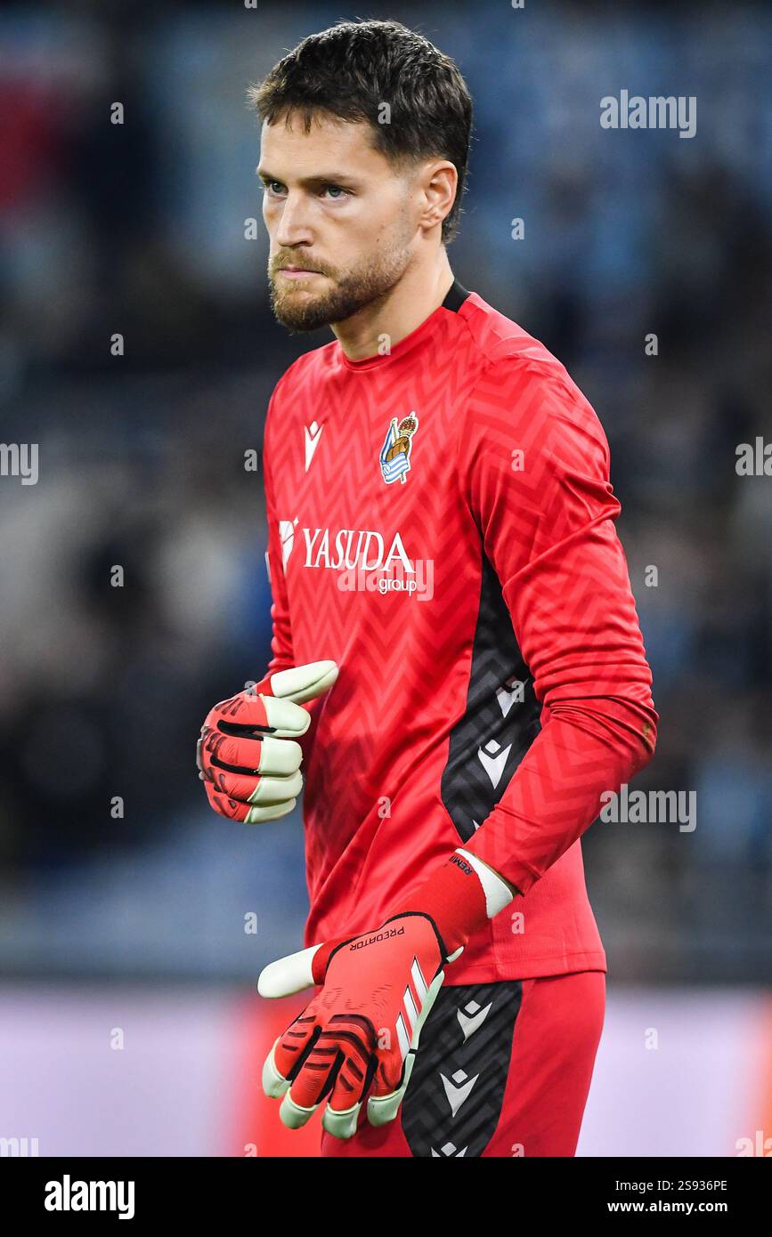 Alejandro (Alex) REMIRO of Real Sociedad during the UEFA Europa League ...