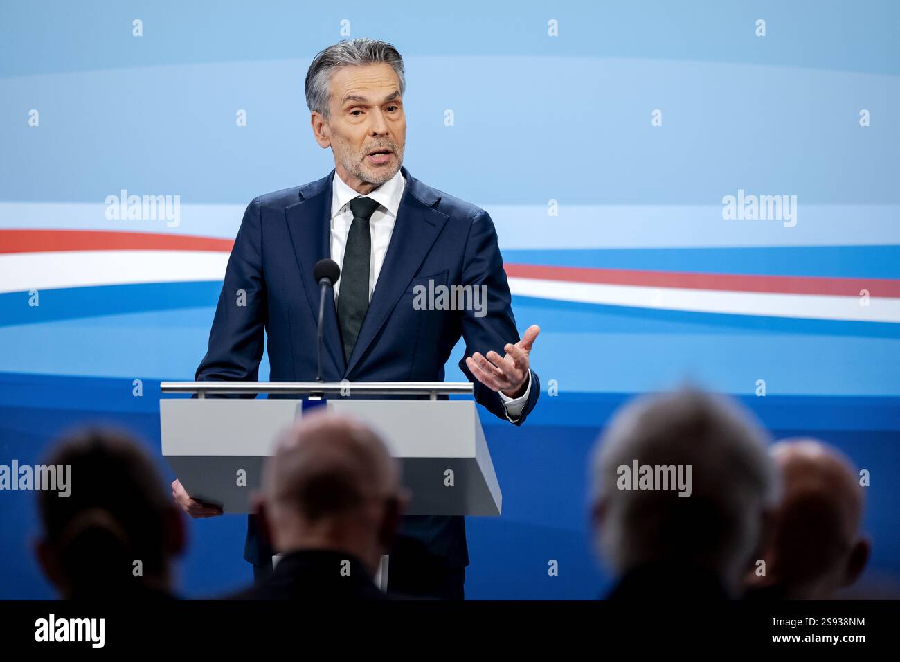 DEN HAAG - Prime Minister Dick Schoof during his press conference ...