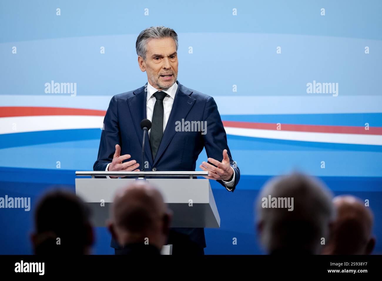 DEN HAAG - Prime Minister Dick Schoof during his press conference ...