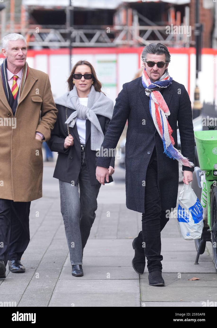 Joey Barton (right) and his wife Georgia Barton at Westminster ...
