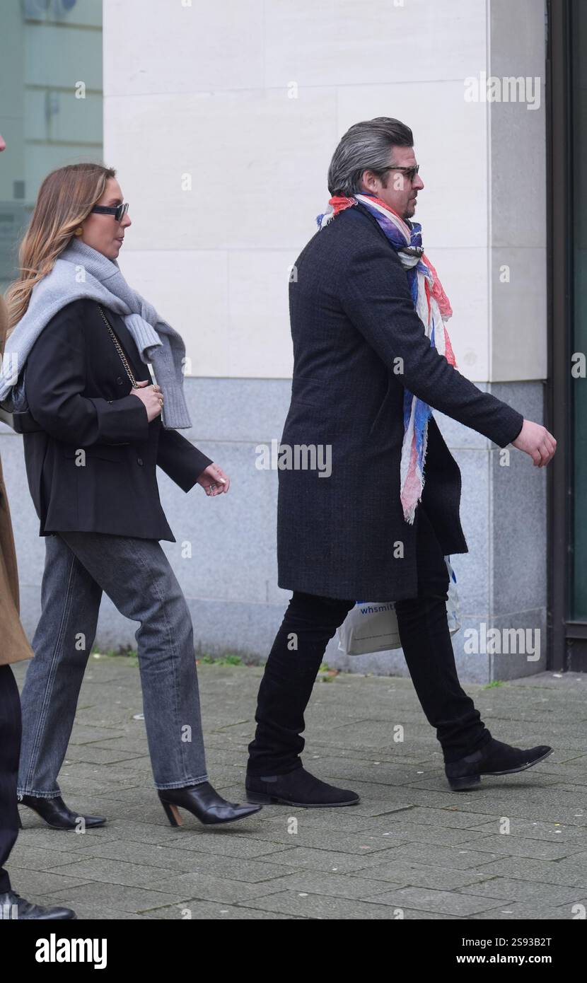 Joey Barton and his wife Georgia Barton at Westminster Magistrates ...