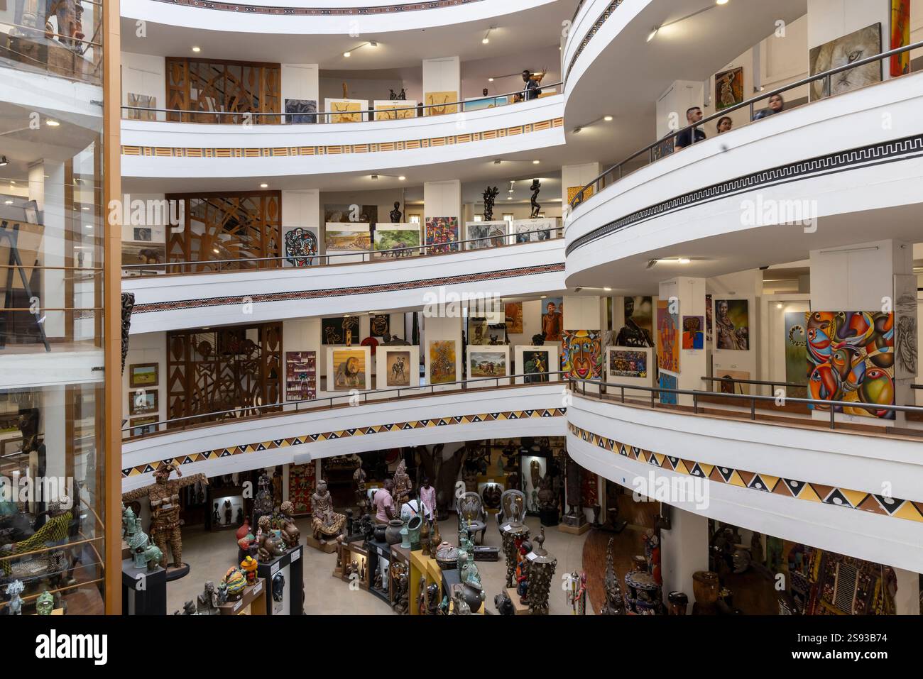 Arusha, Tanzania - November 16, 2024: interior of the African Art ...