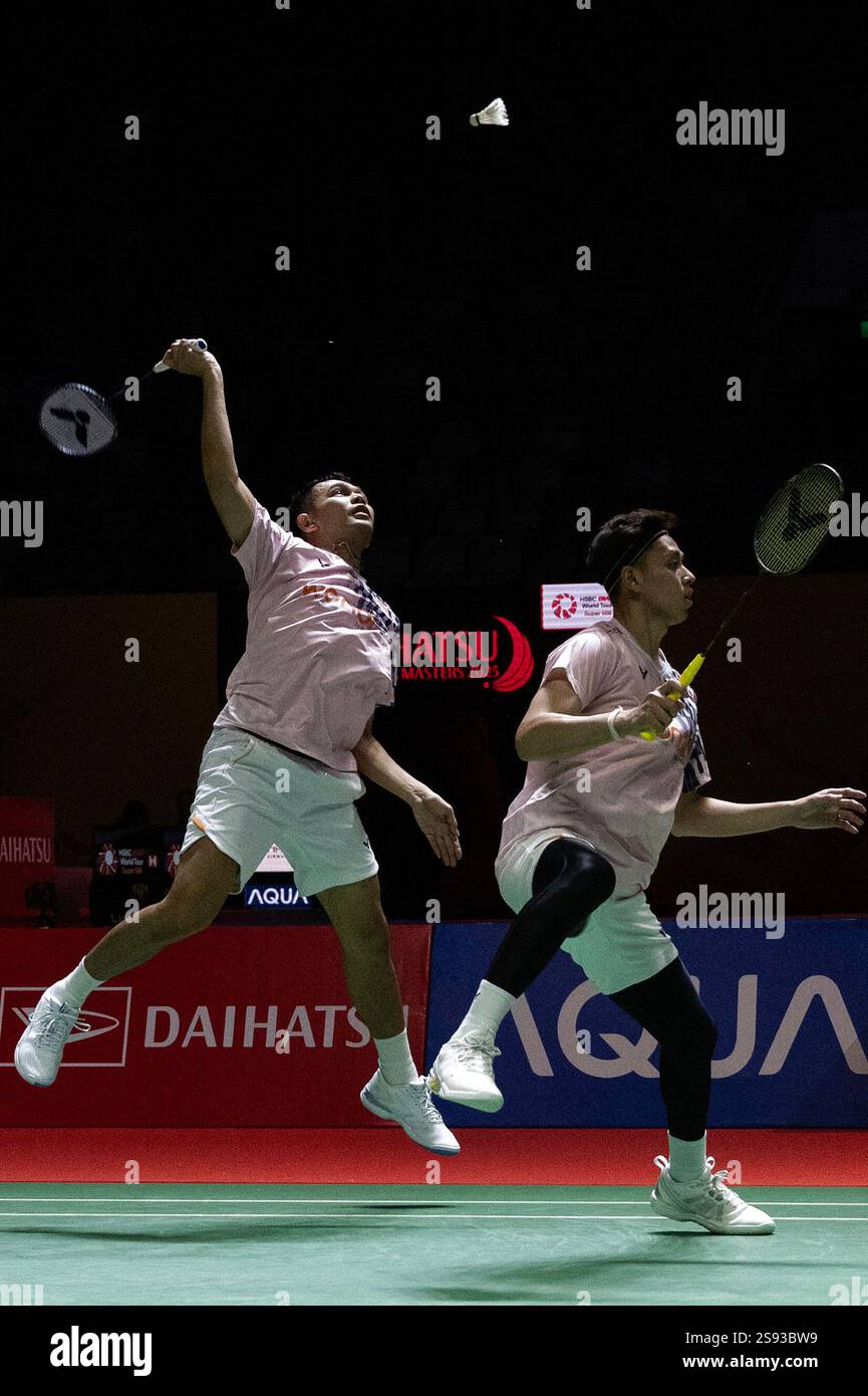 (250124) -- JAKARTA, Jan. 24, 2025 (Xinhua) -- Fajar Alfian (L ...